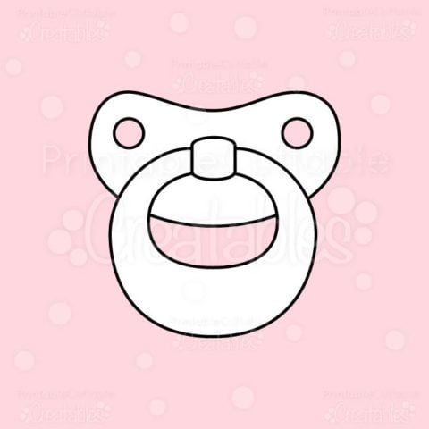Baby Pacifier Free Digital Stamp