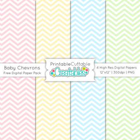 Baby Chevron Free Digital Paper Pack