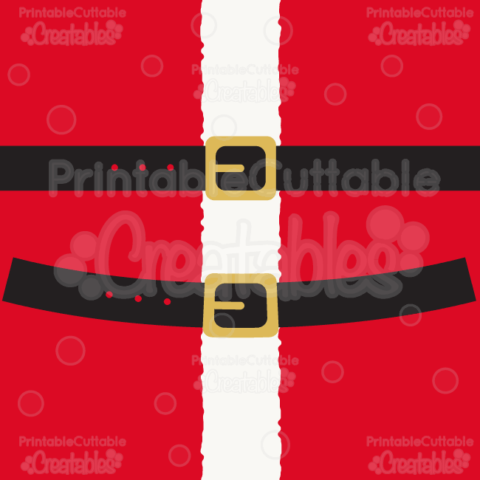 Santa's Belt SVG File & Clipart