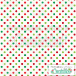 Christmas Dots Free Digital Paper Pack