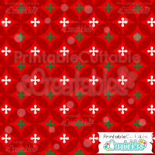 Christmas Interlocking Circles Digital Paper Pack