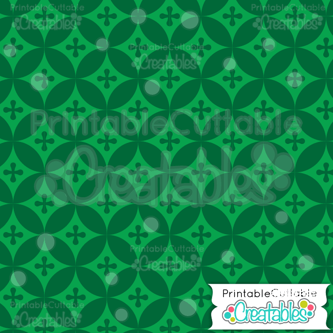 Christmas Interlocking Circles Digital Paper Pack