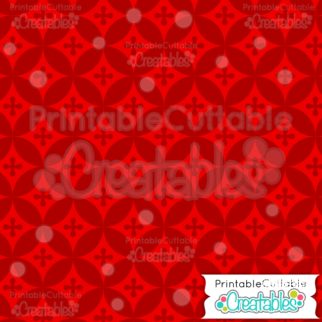 Christmas Interlocking Circles Digital Paper Pack