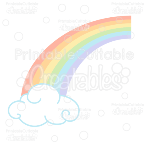 Spring Rainbow Free SVG Cutting File & Clipart for Cricut