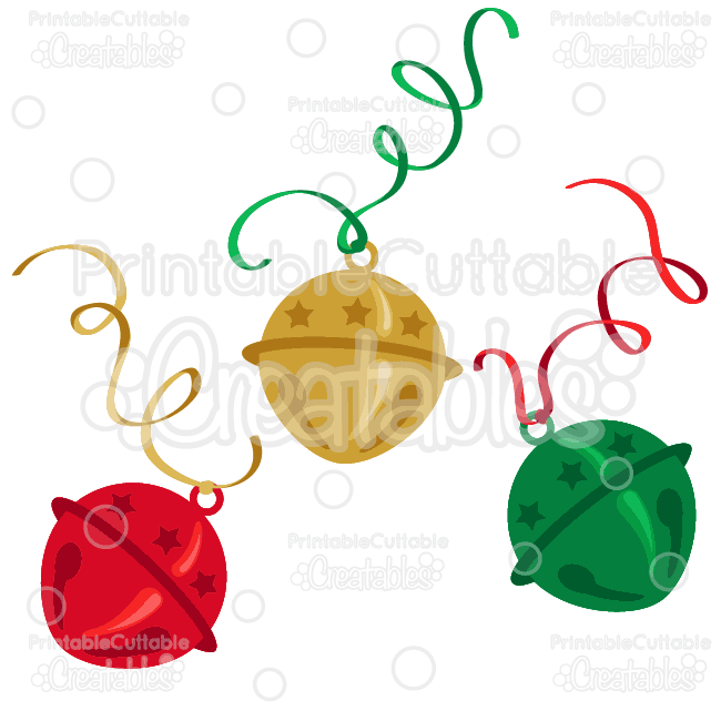 Christmas Sleigh Bells SVG Cutting Files & Clipart