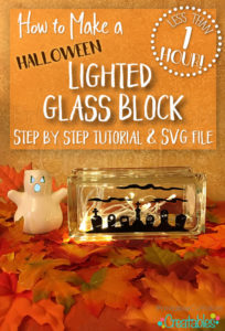 How to Make a Lighted Glass Block - Fast & Easy DIY Halloween Decor
