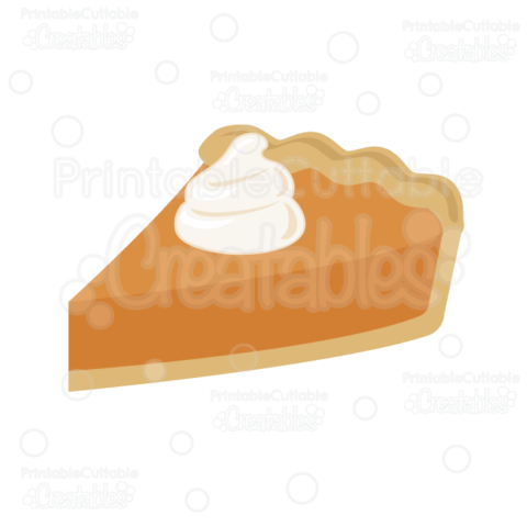 Pumpkin Pie Slice Free SVG Cuttable File & Clipart