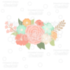Spring Flower Group SVG Cut File & Clipart Silhouette Cameo, Cricut Explore