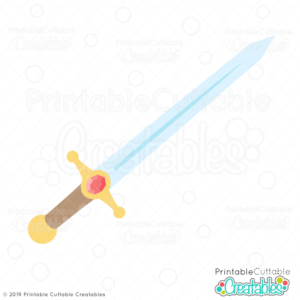 Knight Sword Free SVG File for Silhouette & Cricut