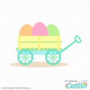 Easter Eggs Wagon Free SVG File for Cricut & Silhouette
