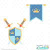 Royal Flag and Shield SVG Files for Cricut & Silhouette