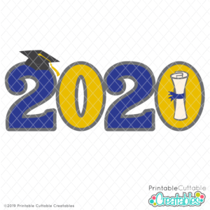 Graduation Cap 2020 Free SVG File for Silhouette & Cricut