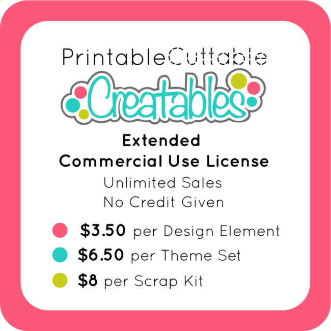 Commercial Use SVG Files - Extended Commercial Use License