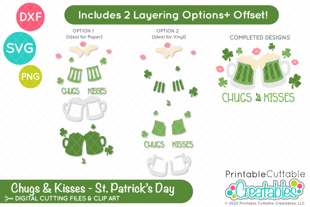 Chugs and Hugs SVG File for Cricut and Silhouette Machines