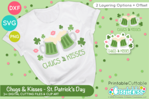 Chugs and Hugs SVG File for Cricut and Silhouette Machines