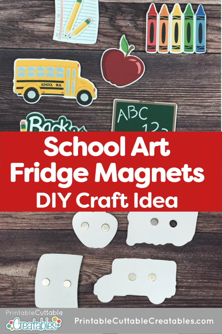 School Art Fridge Magnets DIY Craft Idea