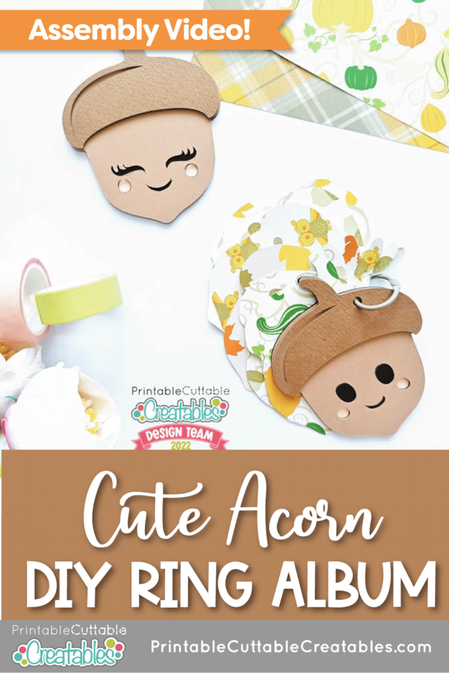 Cute Acorn Ring Assembly Video - Scrapbook Papercraft Idea