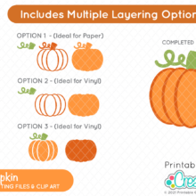 Fall Pumpkin SVG Cut File for Cricut and Silhouette