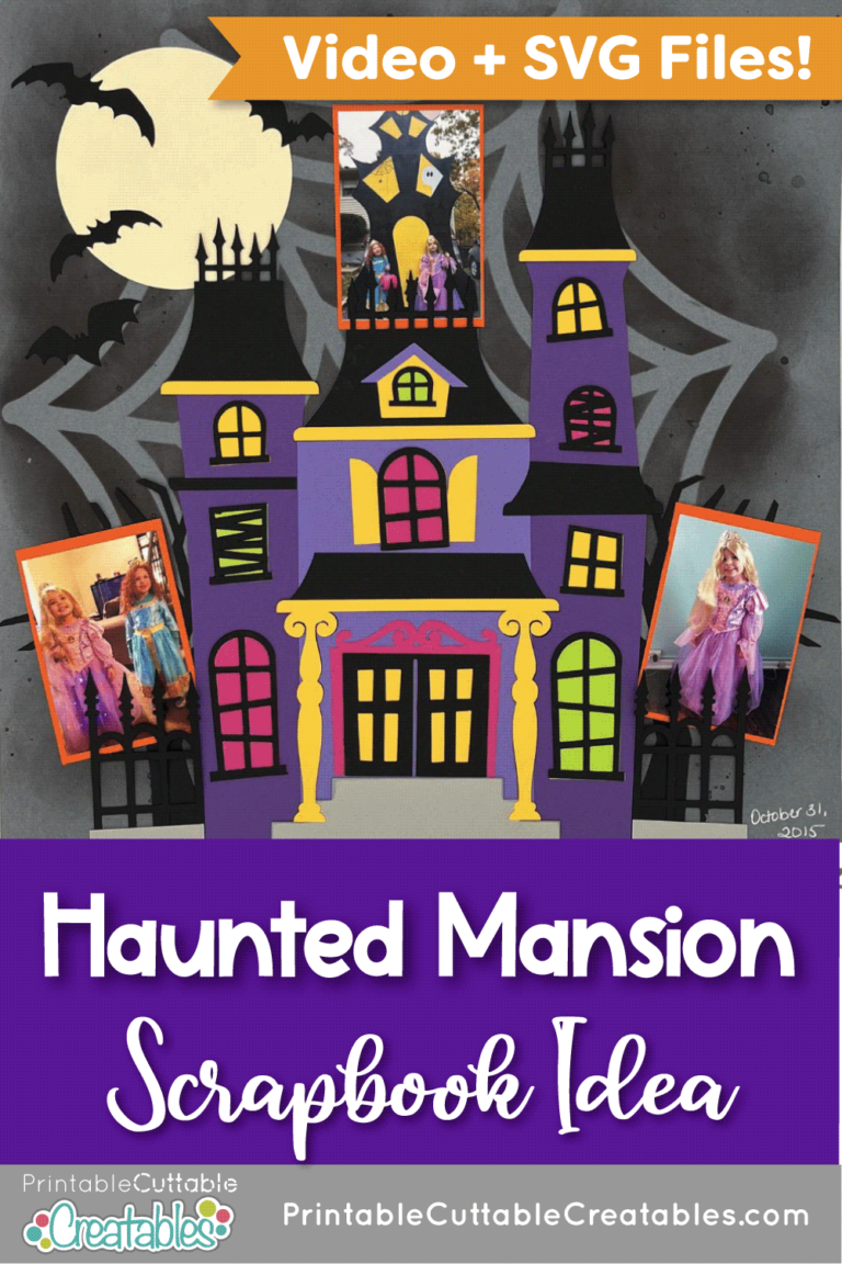 Haunted Mansion Scrapbook Layout