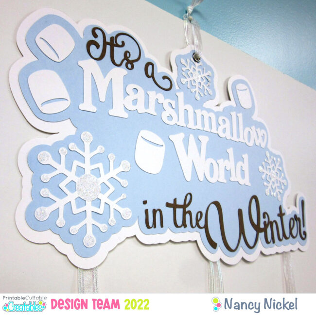 Marshmallow World Sign Tutorial