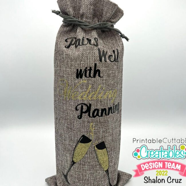 Wedding Wine Bag HTV Gift Idea