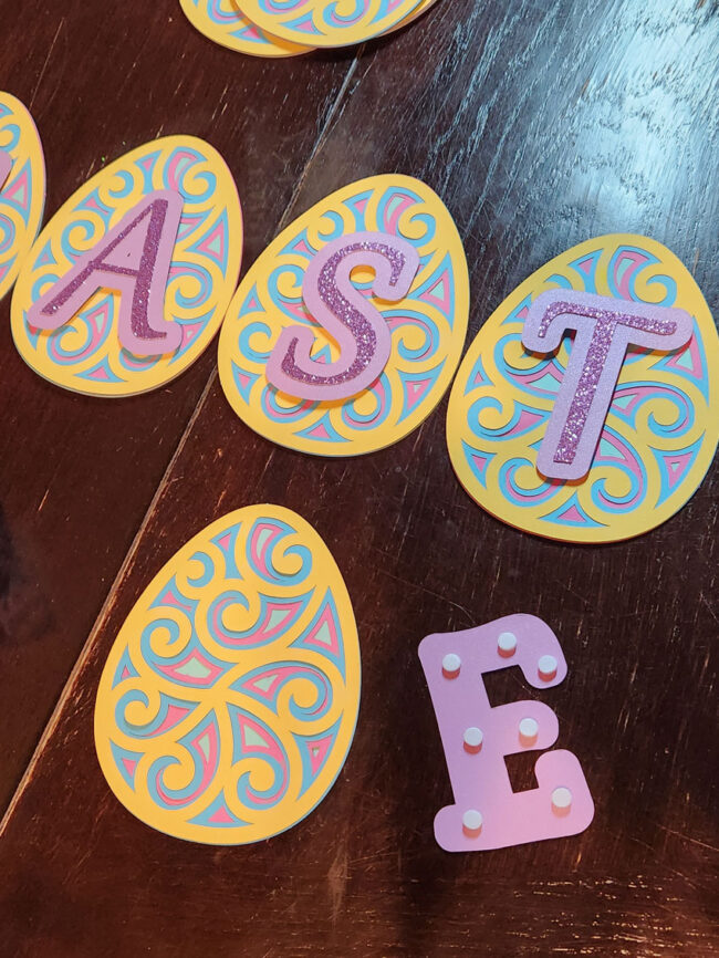Layered Easter Egg Banner