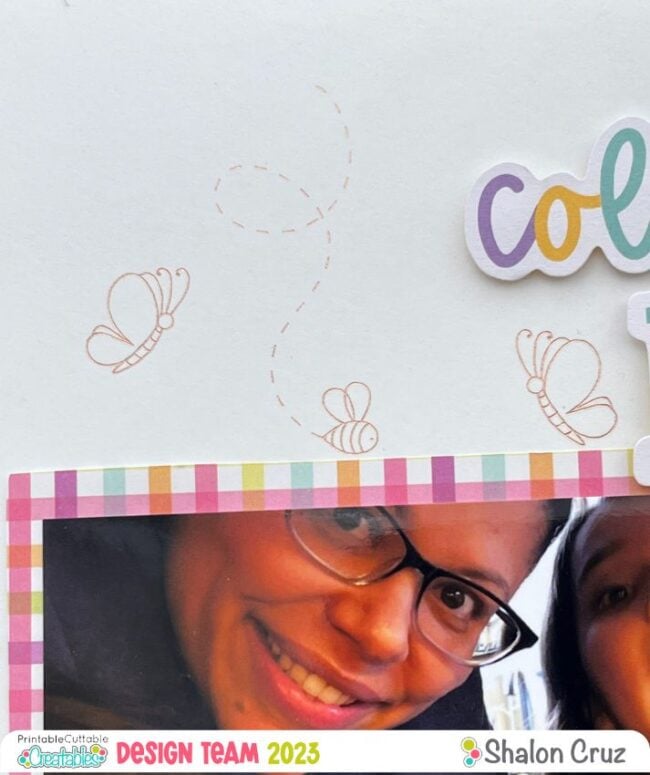 Coloring Eggs Scrapbook Layout