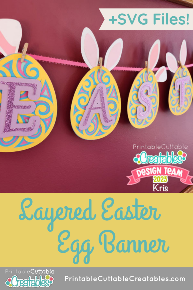 Layered Easter Egg Banner