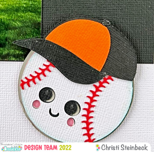 Baseball Season Scrapbook Layout
