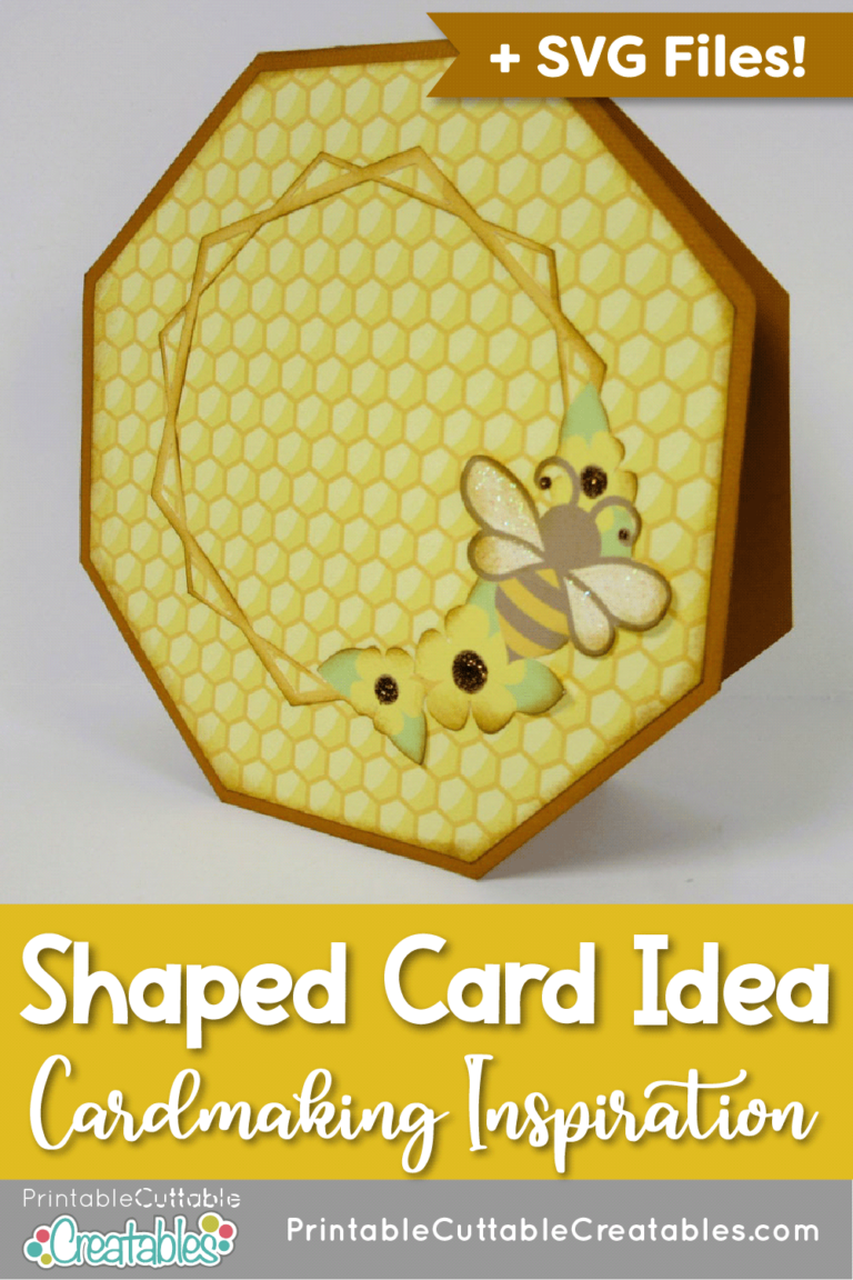 Another Shaped Bee Card - Cardmaking inspiration