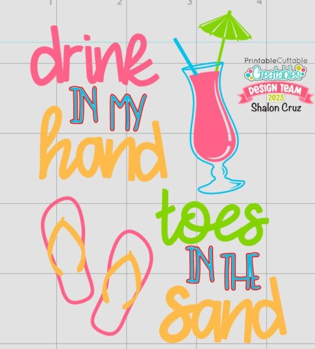 Summer Tumbler Vinyl Decal