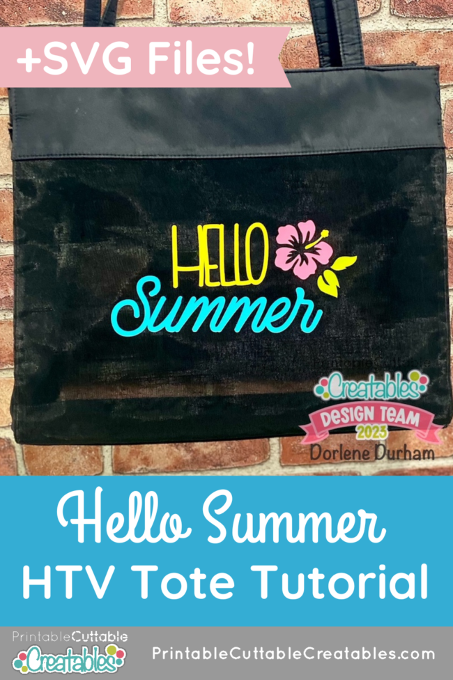Hello Summer HTV Tote