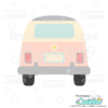 Back Hippie Van SVG File for Cricut and Silhouette