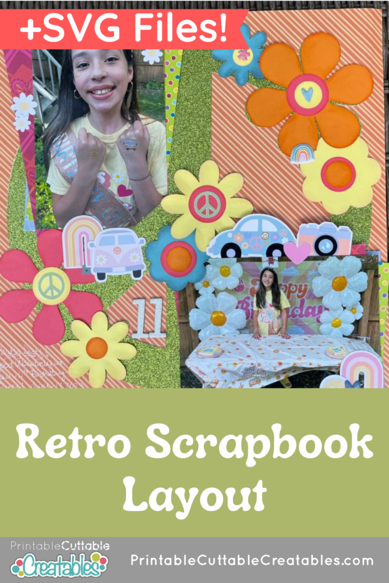 Retro Scrapbook Layout