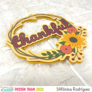Thankful Cake Topper Crafting Idea