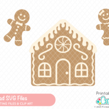 Gingerbread SVG Files for Cricut and Silhouette