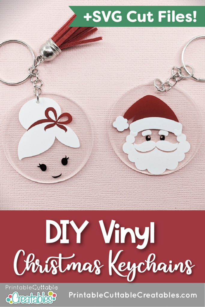 Santa and Mrs. Claus Christmas Keychains Idea