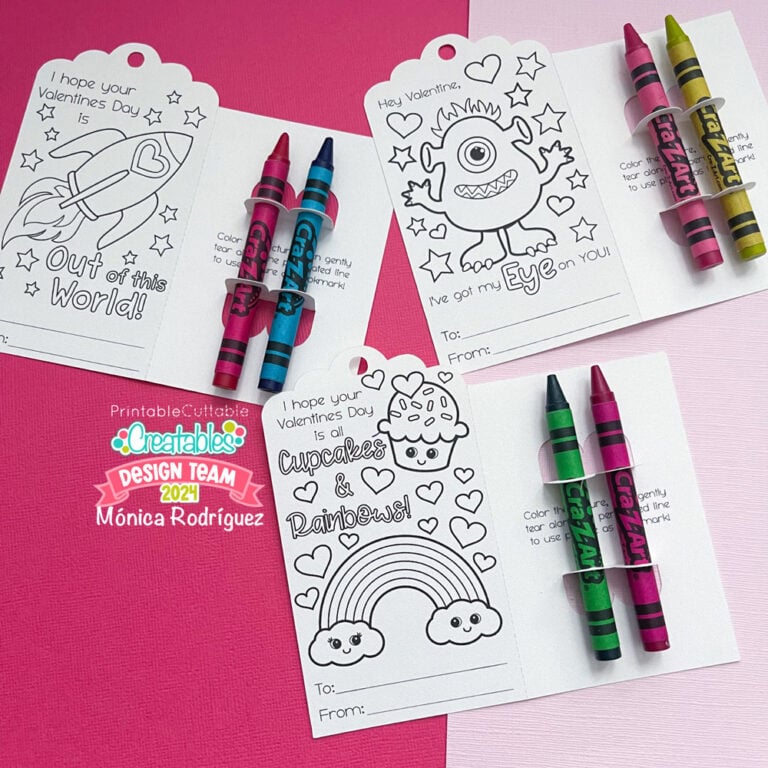 DIY Crayon Holder Valentine's Card Idea