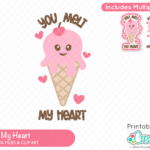 You Melt My Heart SVG File for Cricut & Silhouette