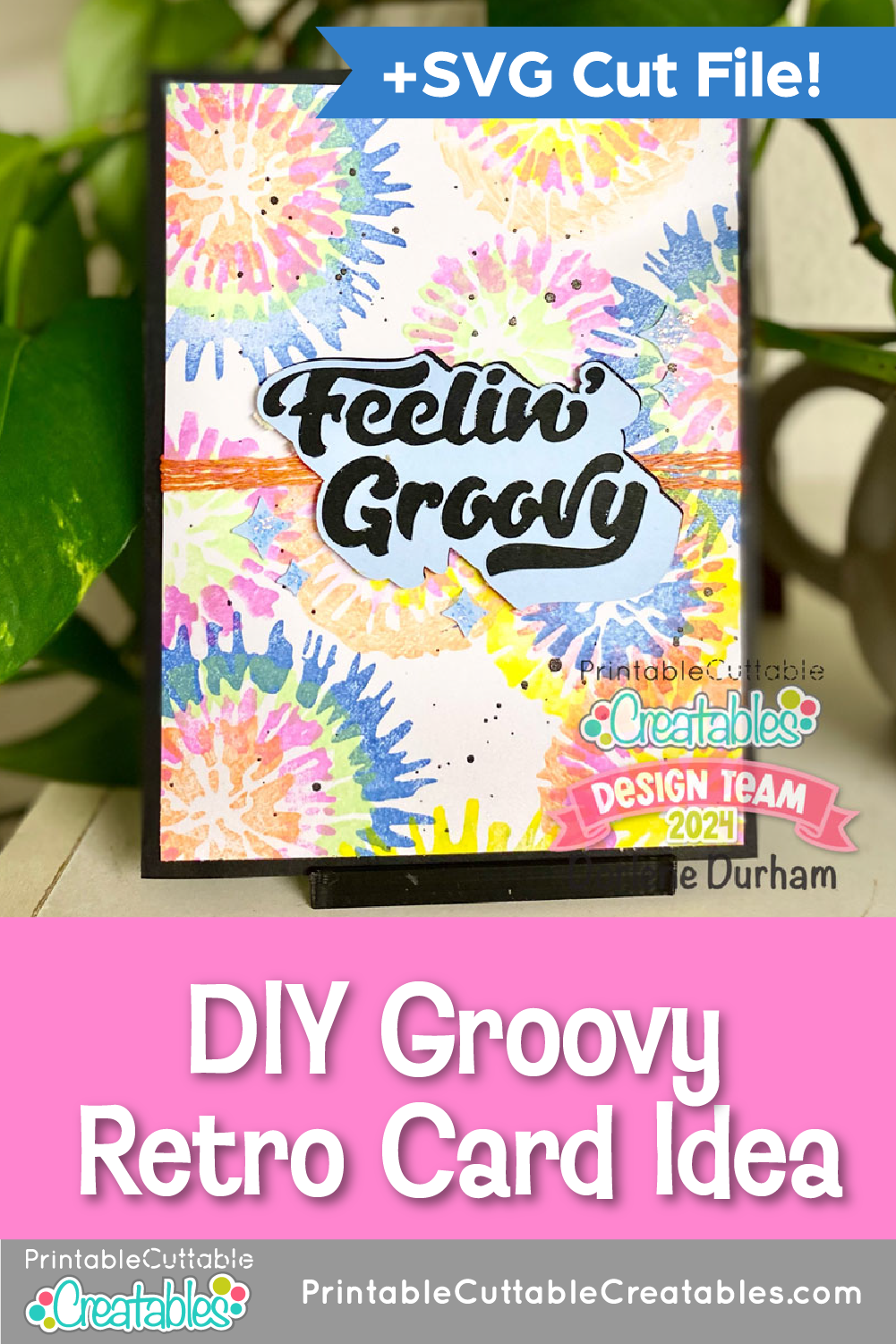 DIY Groovy Retro Card Idea