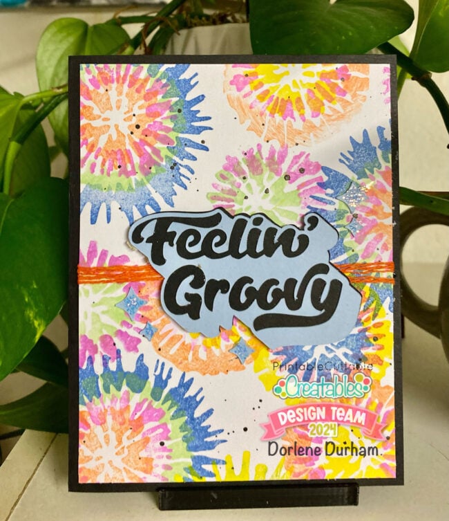 DIY Groovy Retro Card Idea