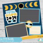 Solar Eclipse SVG Files Bundle for Cricut and Silhouette