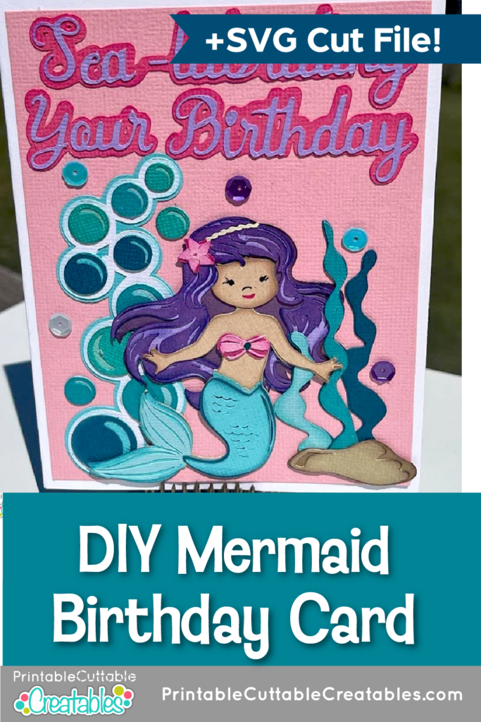 DIY Mermaid Birthday Card Idea