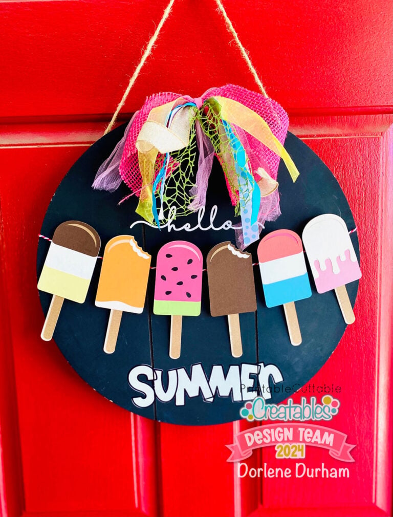 Summer Popsicles Wood Door Sign Idea