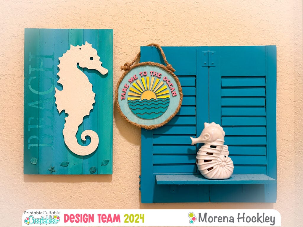 DIY Vintage Beach Wood Sign