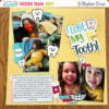 Lost Tooth Scrapbook Layout Crafting Inspiration