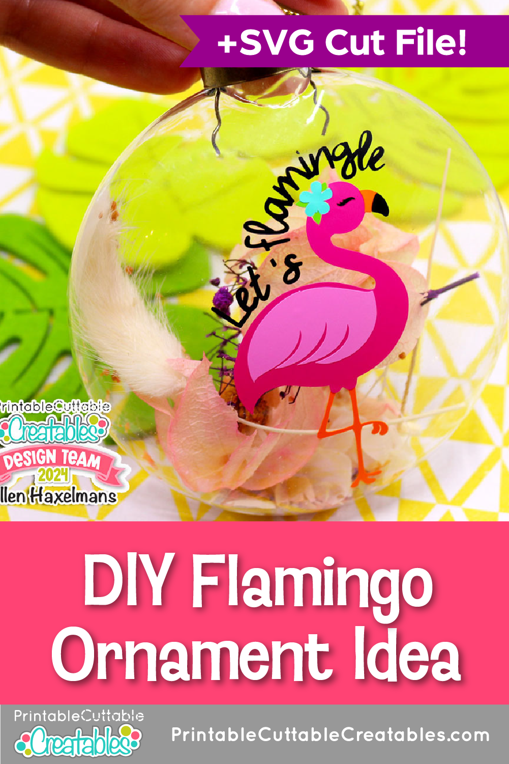 DIY Flamingo Ornament