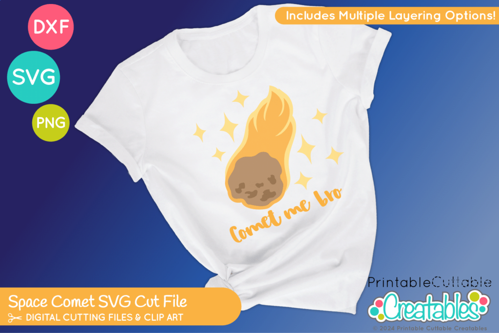 Comet SVG Cut File for Cricut & Silhouette
