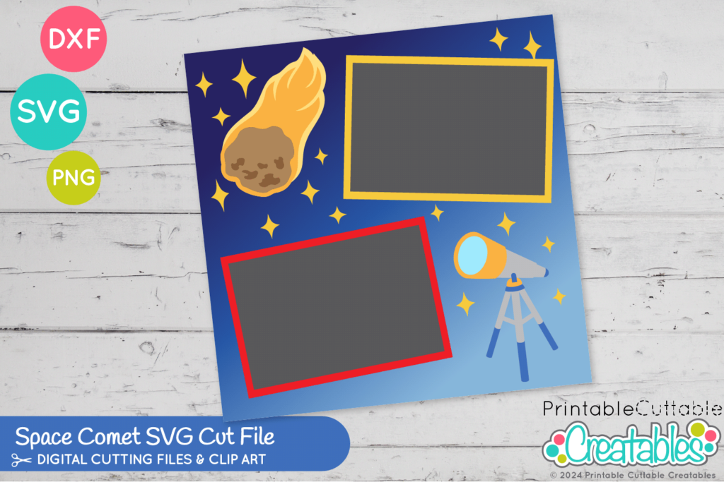 Comet SVG Cut File for Cricut & Silhouette