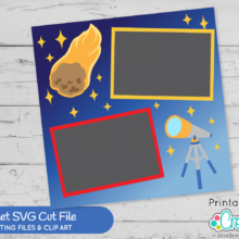 Comet SVG Cut File for Cricut & Silhouette